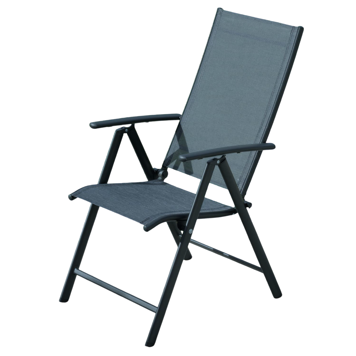 Garden Chair Reclining 7 Position High Back Folding Chair with Armrest ...